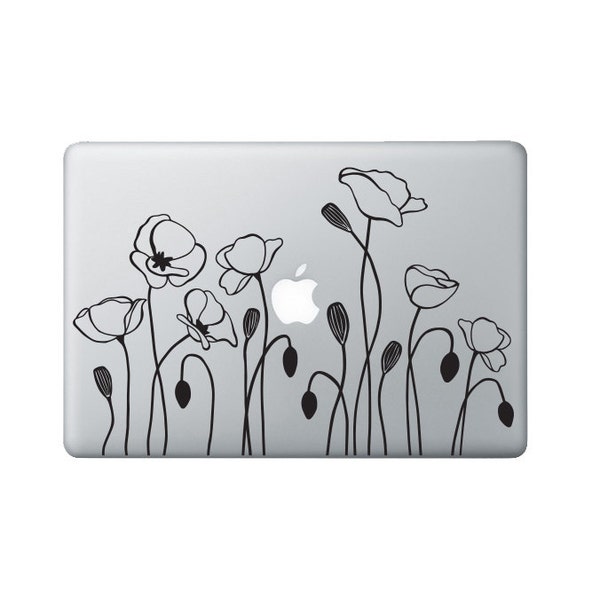 Flower MacBook Decal - Etsy