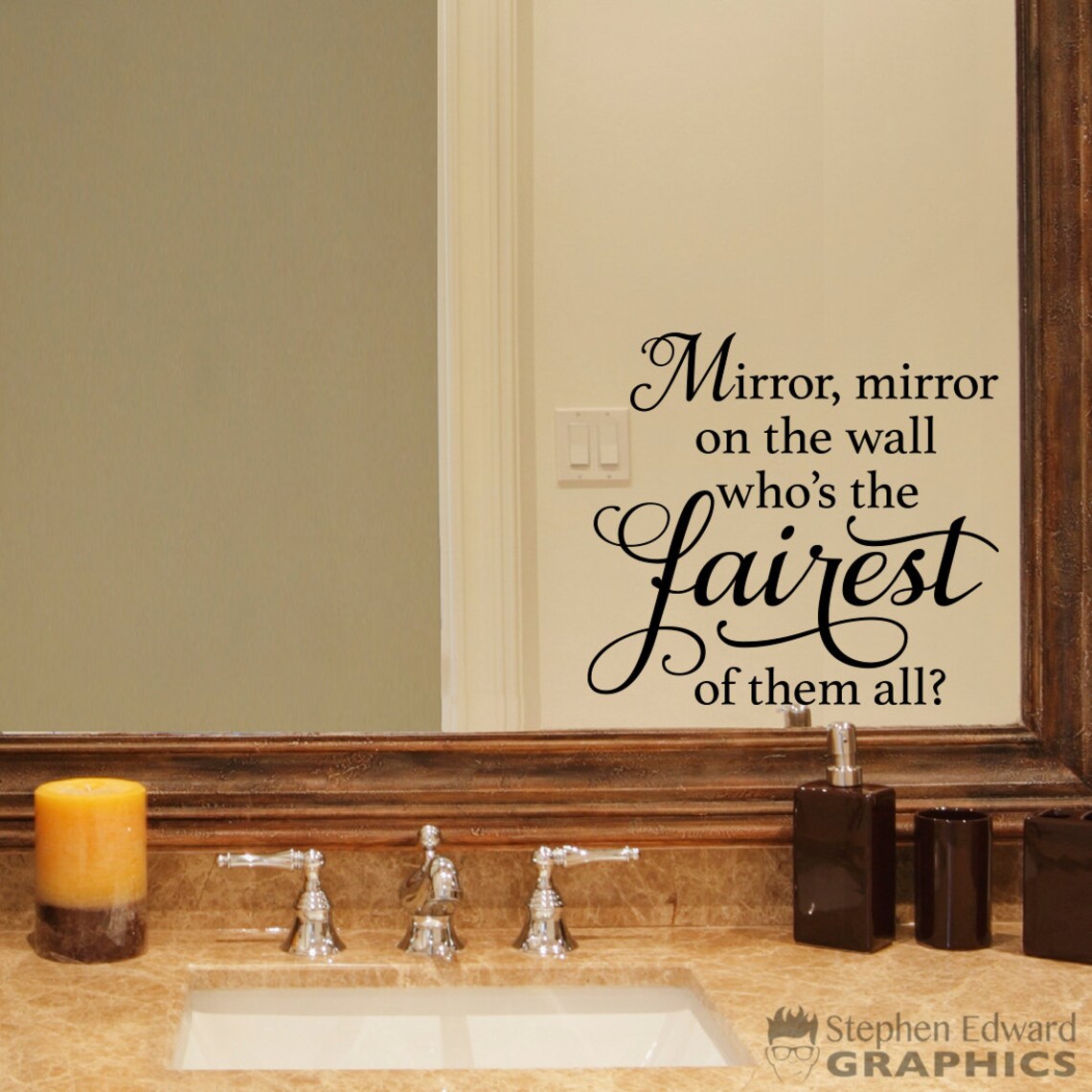 Mirror Mirror Decal | Mirror, Mirror on the Wall Who's the Fairest of ...