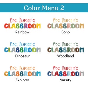 Classroom Decal With Personalized Teacher Name | School Wall Decor ...