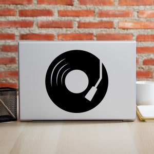 Turntable Laptop Decal | Record Player Sticker | Music Decal - Etsy