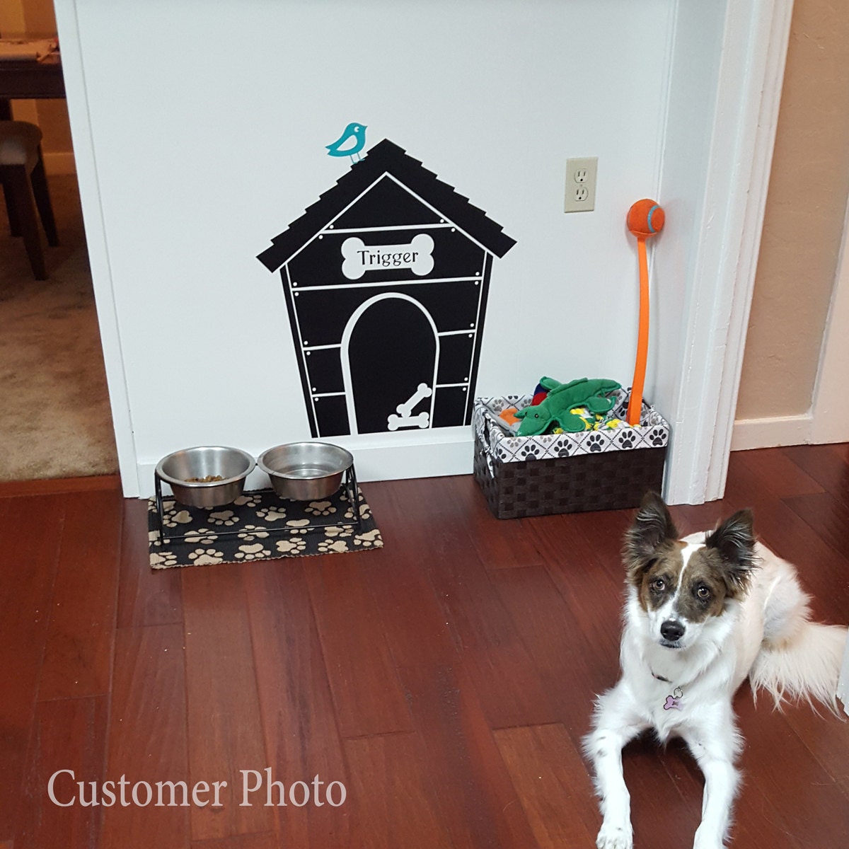 Personalized Dog Decal Dog House Wall Vinyl Dog Name - Etsy