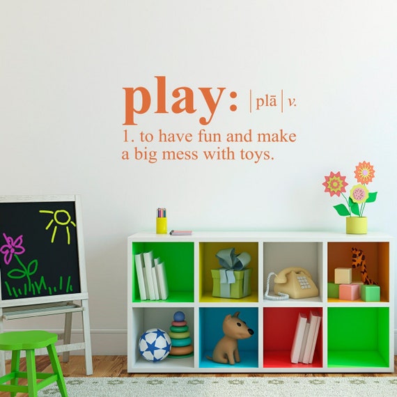 Play Definition Decal Dictionary Definition for Child's - Etsy