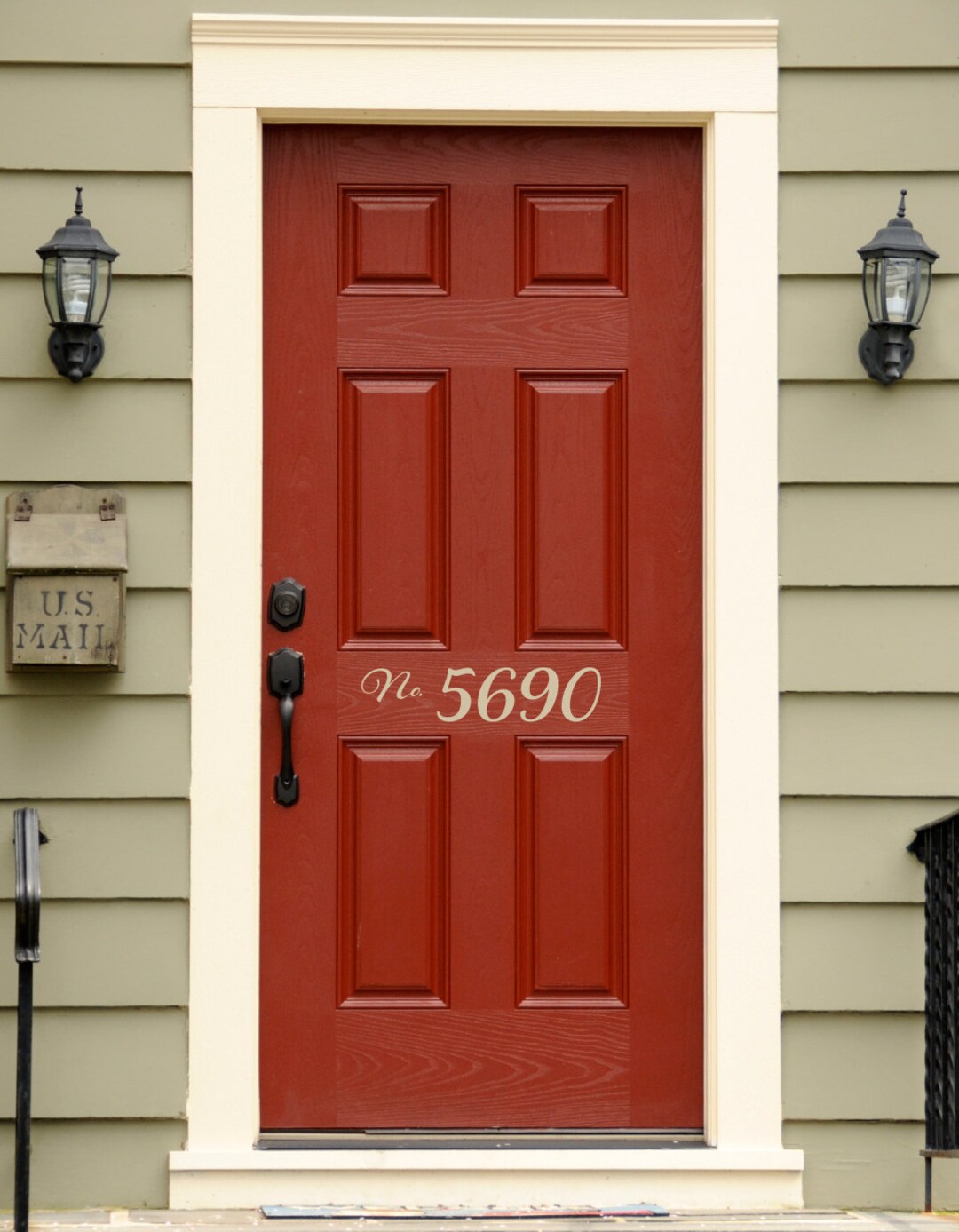 Address Vinyl Decal | Number Sticker | Front Door Decor | Outdoor ...