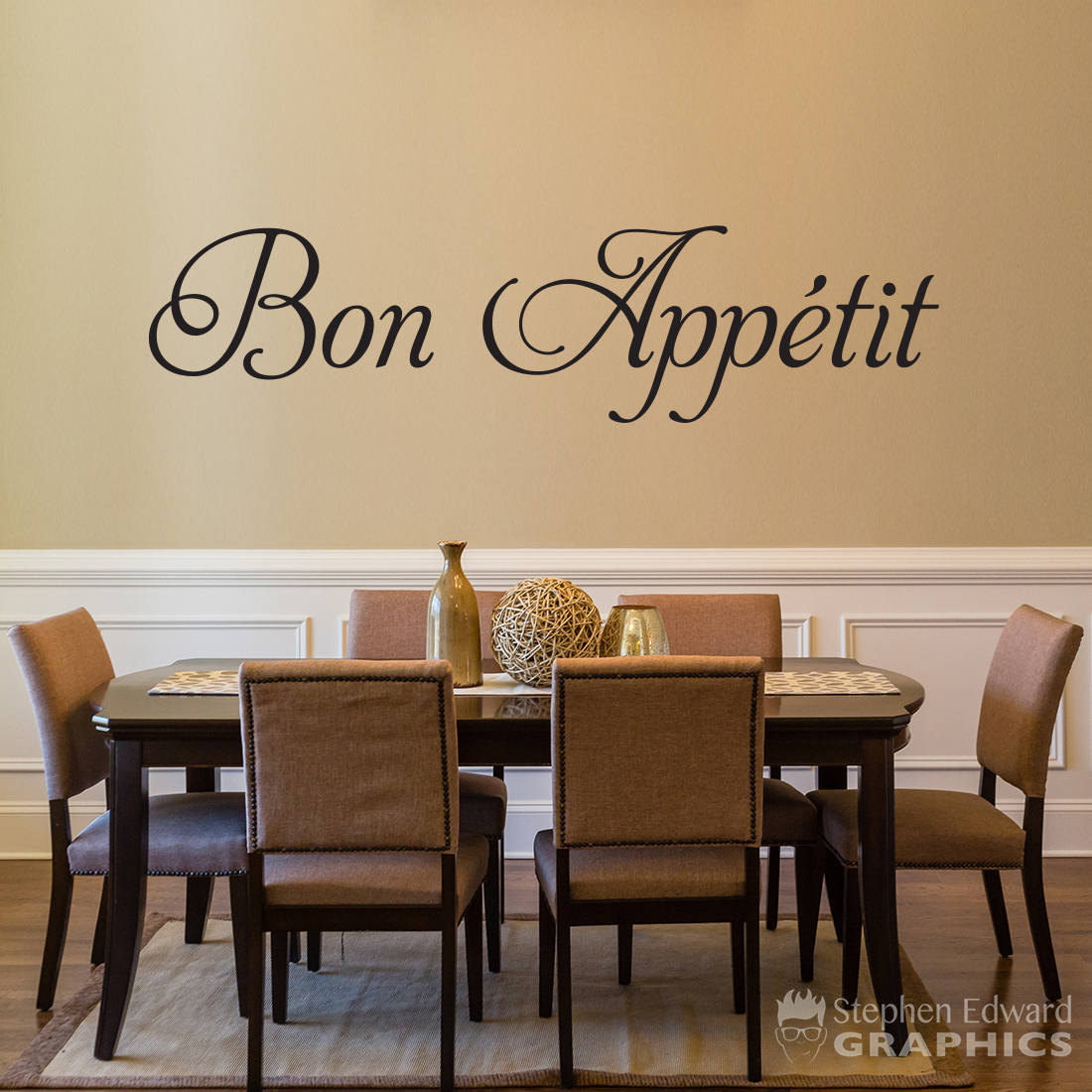 Bon Appetit Wall Decal Kitchen Decor Dining Room Decal | Etsy