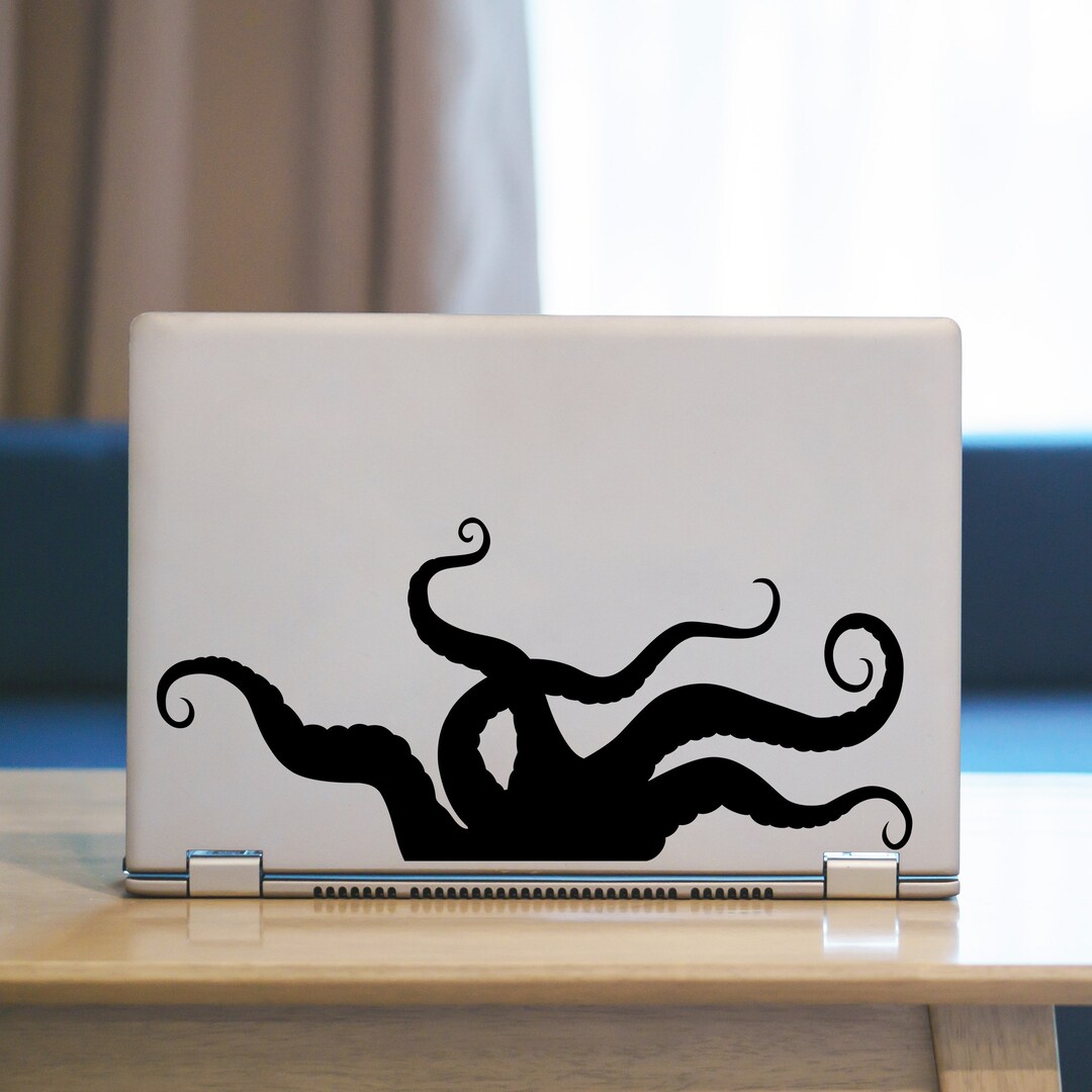 Octopus Laptop Sticker | Ocean Creature Decoration | Laptop Accessory ...