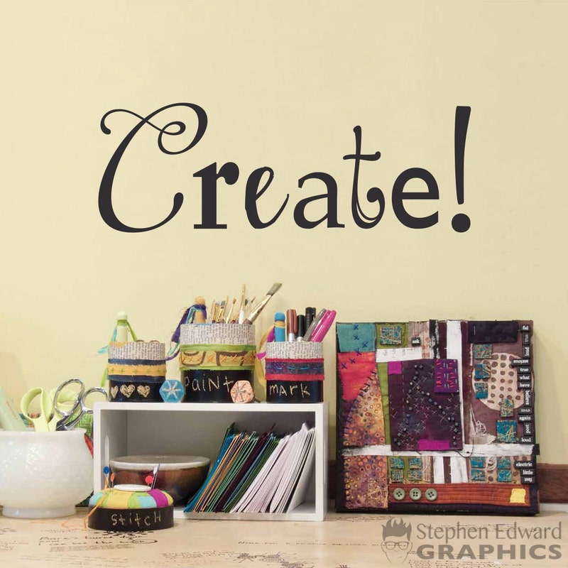 Craft Room Wall Decal - Etsy