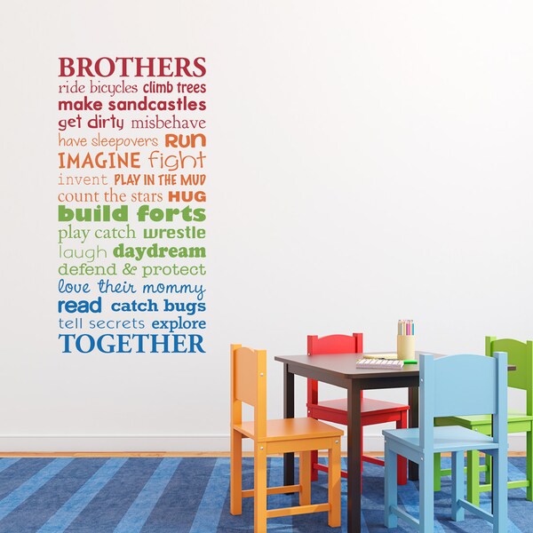 Brother Wall Decals - Etsy
