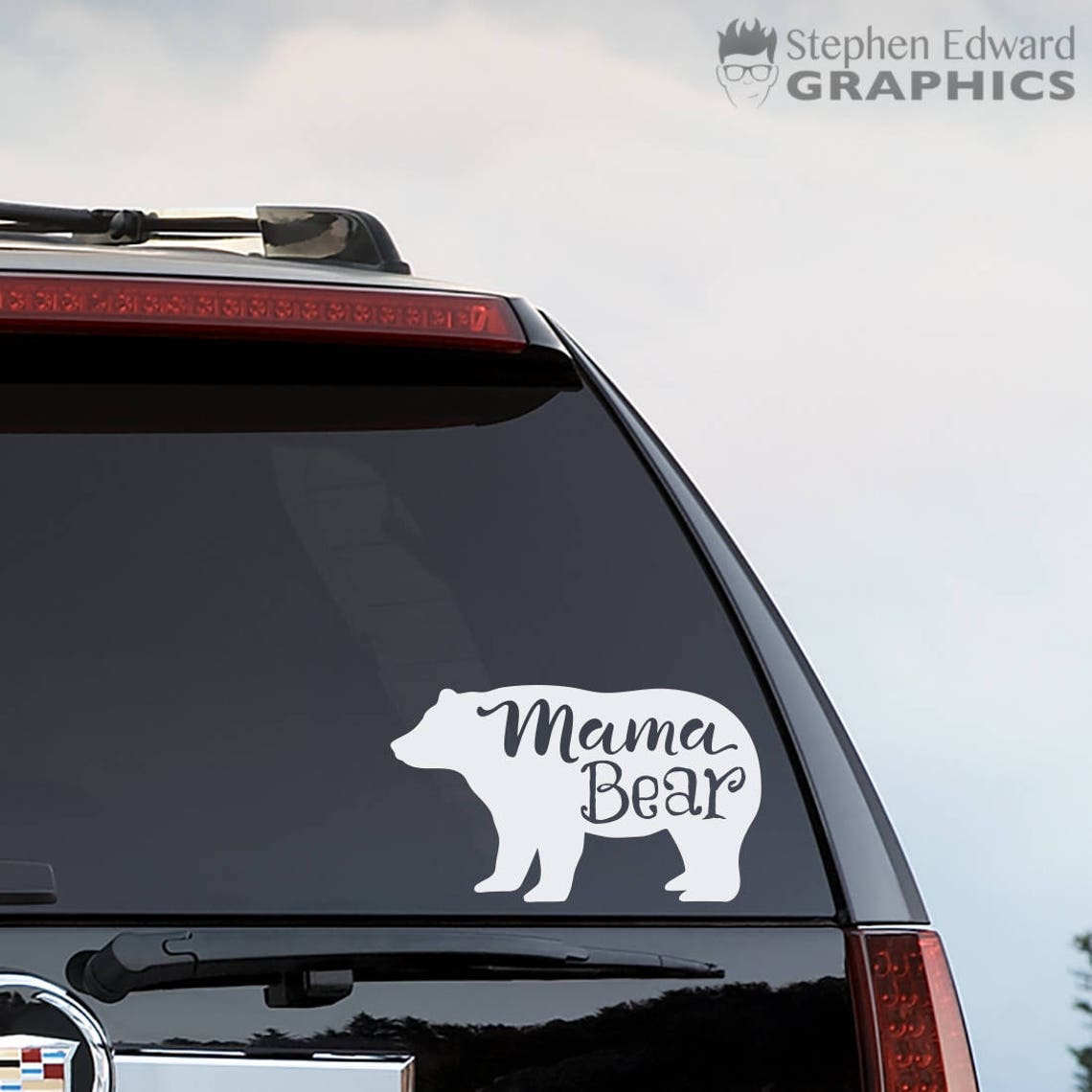 Mama Bear Car Decal Bear Vinyl Decal SUV Vehicle Sticker | Etsy