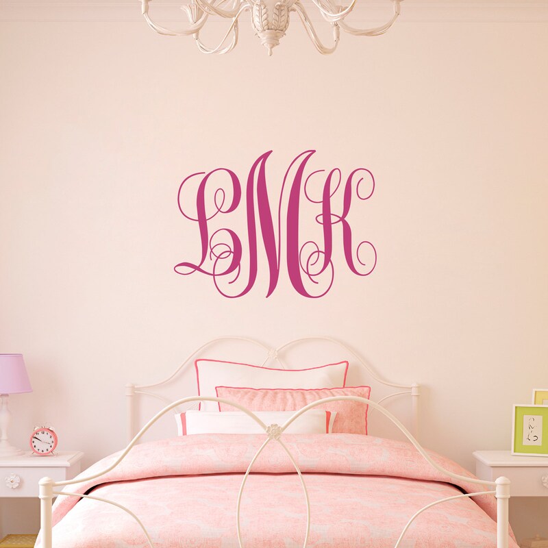 Monogram Wall Decal - Etsy