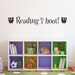 Reading Wall Decal Reading is a Hoot Decal Library Decal | Etsy