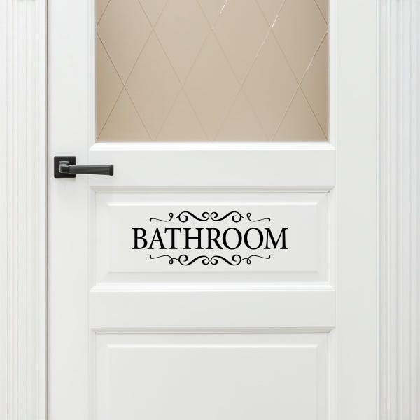 Bathroom Decal - Etsy