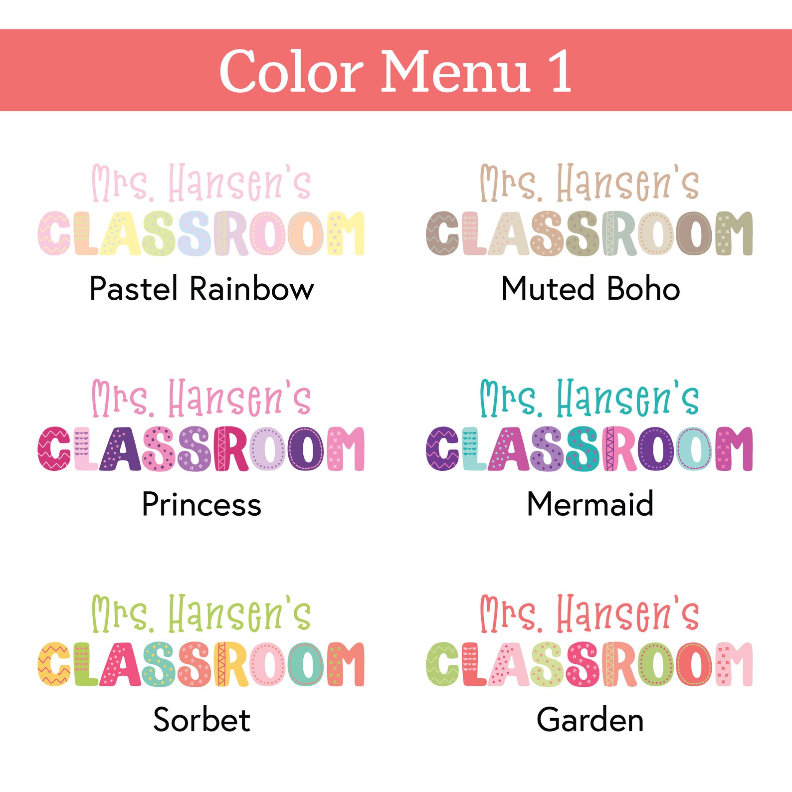 Classroom Decal With Personalized Teacher Name | School Wall Decor ...