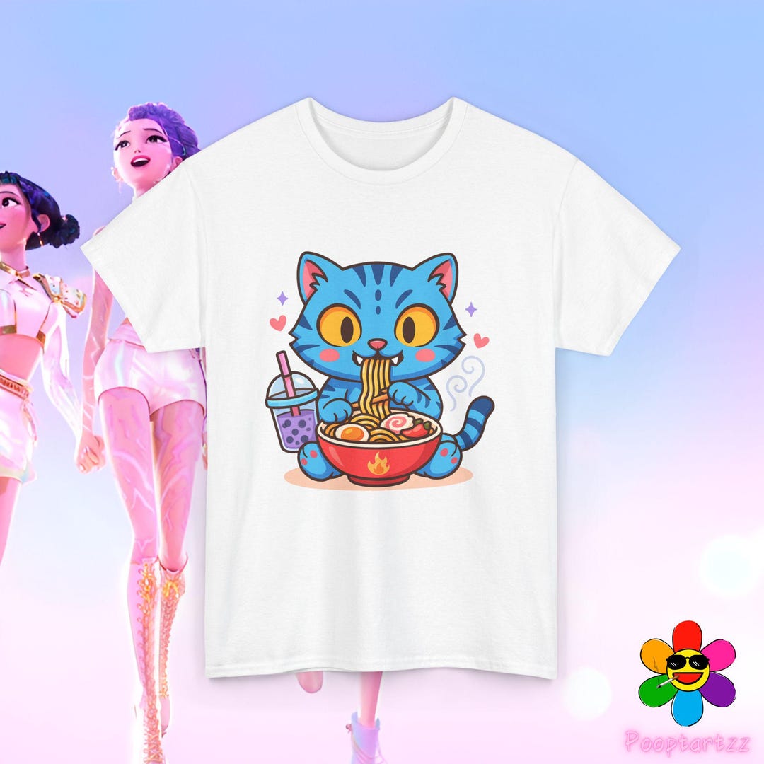 Kpop Demon Hunters Derpy Tiger Shirt, HUNTRIX, Ramen Lover, Anime Lover ...