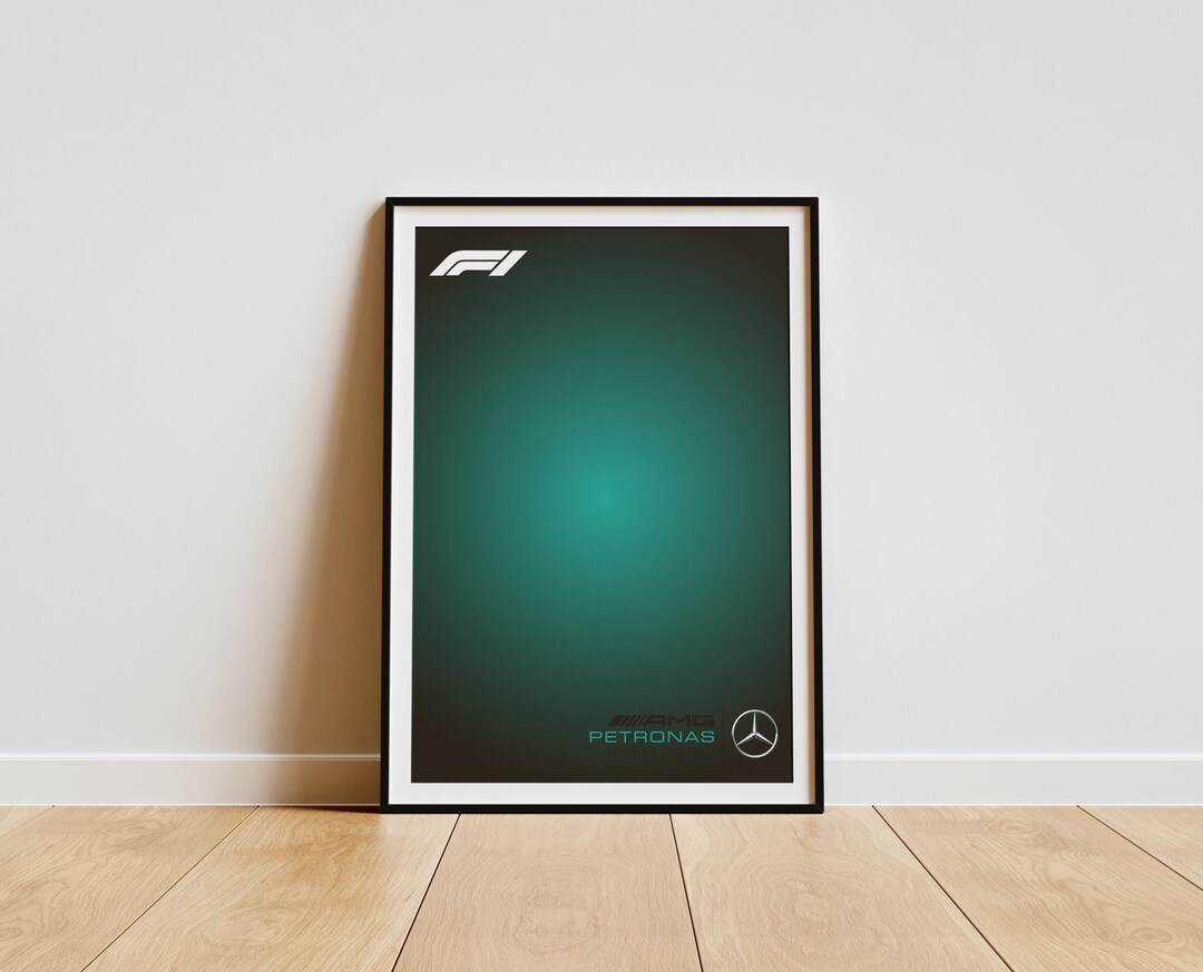 Mercedes AMG F1 Poster, Technic Compatible, Formula 1, Formula 1 Wall ...