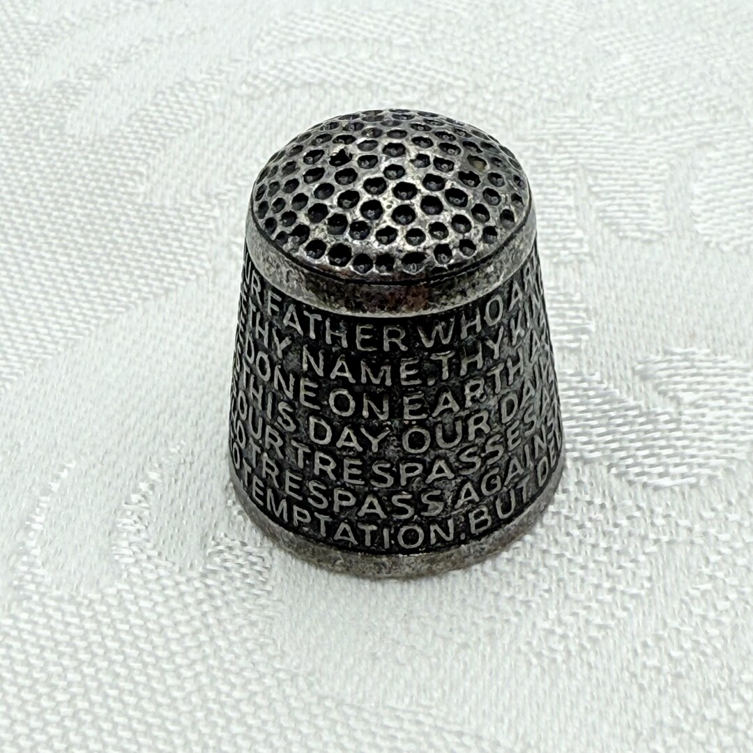 Vintage Lord’s Prayer Our Father Religious Silver Tone Pewter Signed MW ...