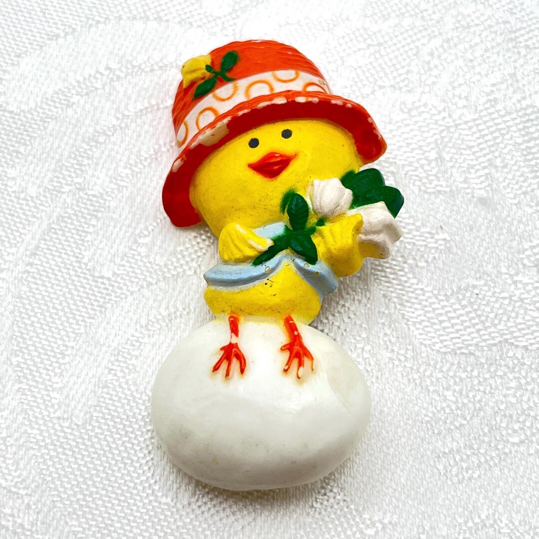 Vintage 70s 1975 Retro Hallmark Chickery Chick Baby Chick Holding ...
