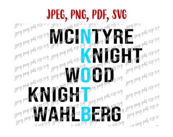 VINTAGE, Nkotb Names, NKOTB New Kids on the Block Digital File Download ...