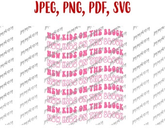 VINTAGE, Nkotb Names, NKOTB New Kids on the Block Digital File Download ...