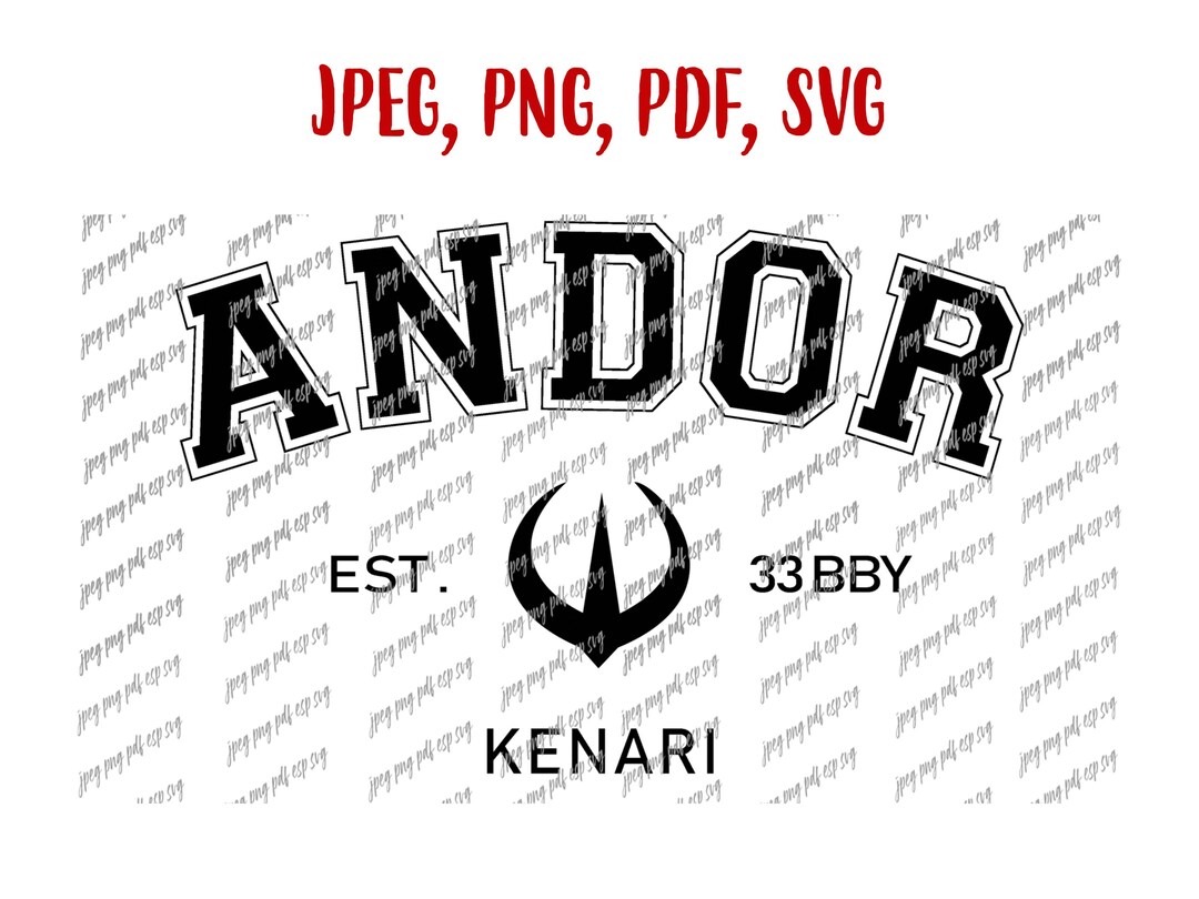Andor Svg Cassian Jeron Andor Star Wars Digital File Download Svg, Jpeg, Png, Pdf - Etsy