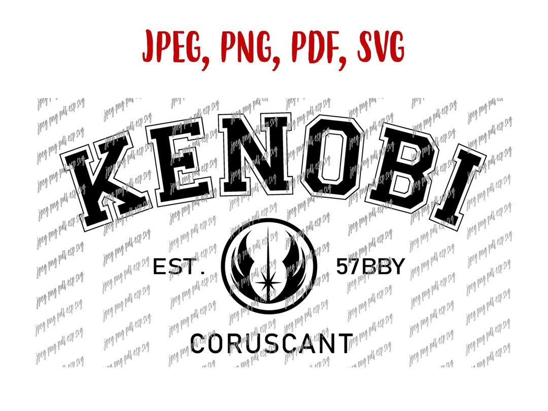 Obi-wan Kenobi Svg Darth Obi-wan Kenobi Star Wars Digital File Download ...