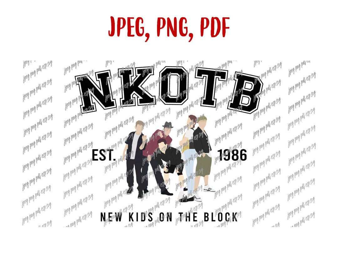 NKOTB Png New Kids on the Block Digital File Download Jpeg, Png, Pdf - Etsy
