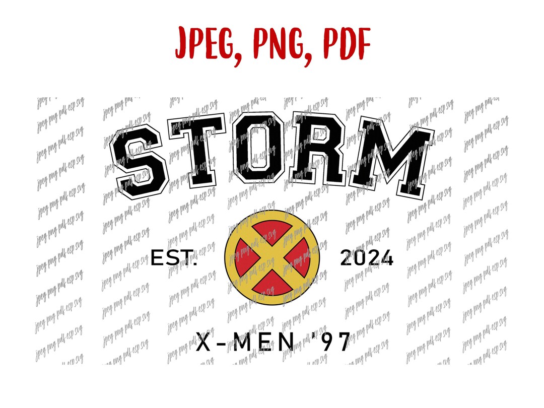 X Men PNG Storm X-men Digital File Download Pdf, Jpeg, Png - Etsy Canada