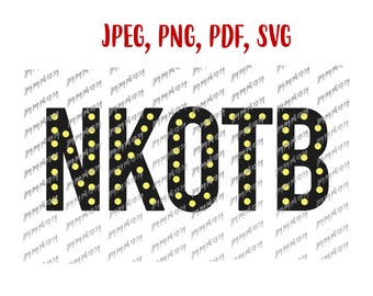 NKOTB New Kids on the Block Digital File Download Jpeg, Png, Pdf, Svg ...