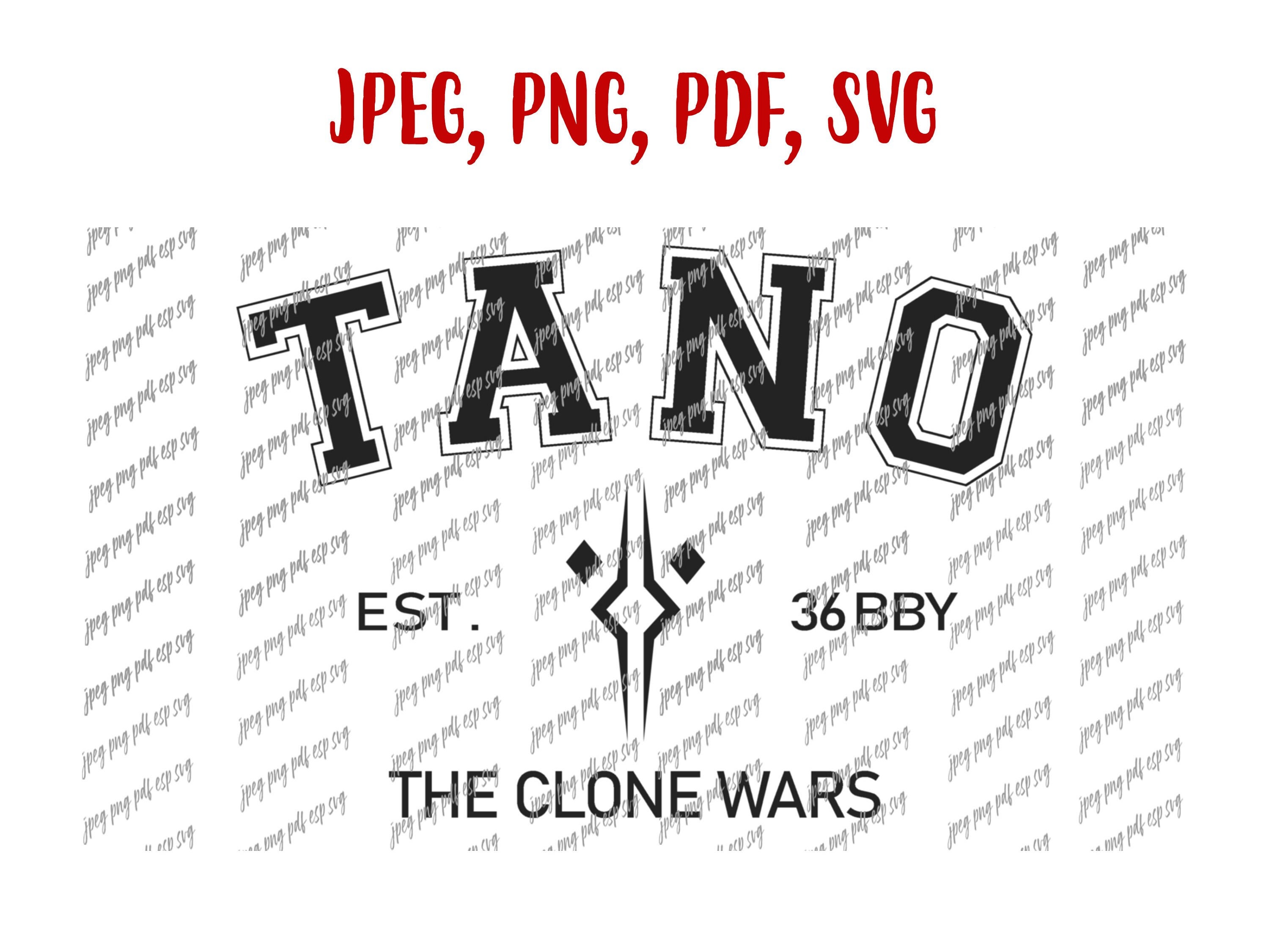 Ahsoka Tano Svg Ahsoka Tano Star Wars Digital File Download Svg, Jpeg ...