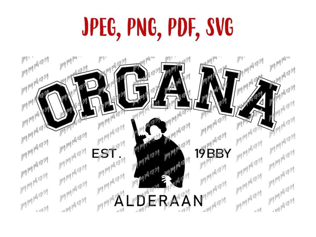Princess Leia Organa Svg Princess Leia Star Wars Digital File Download ...