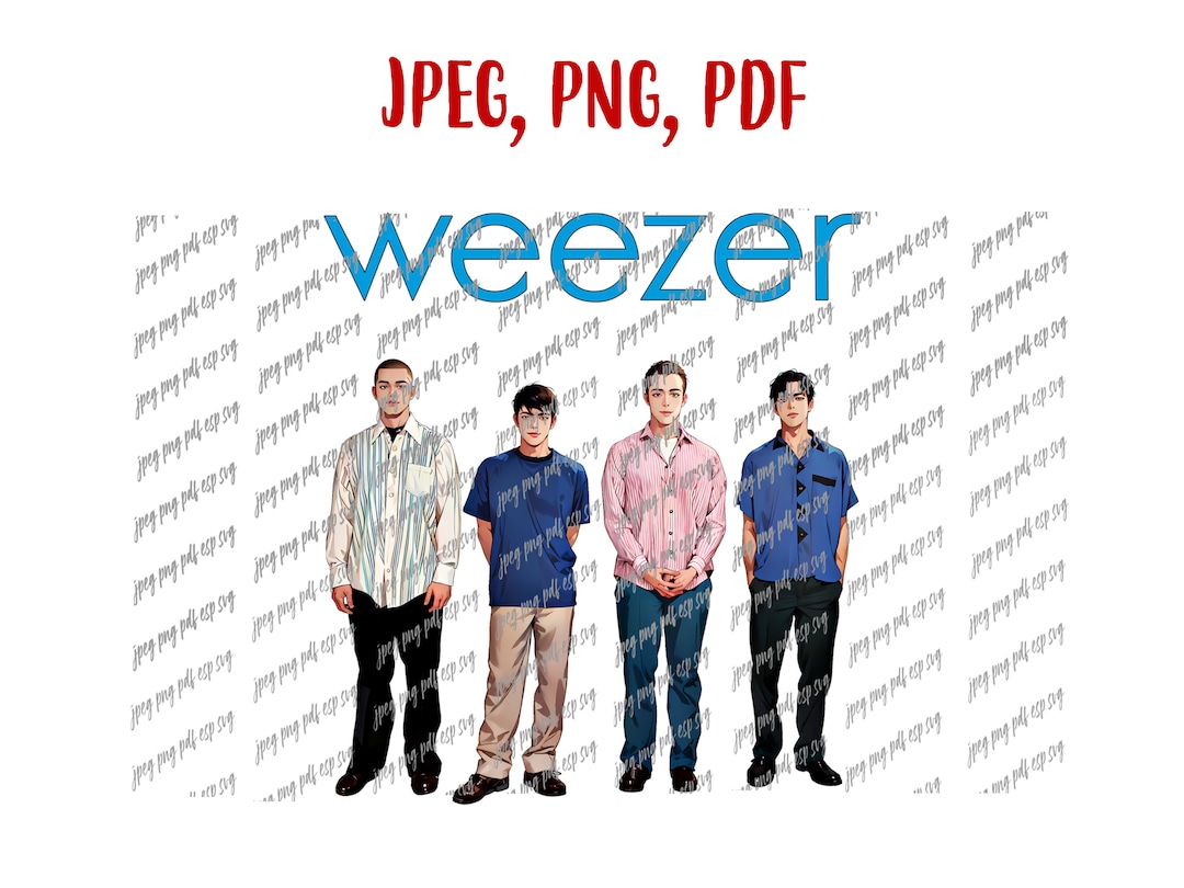 Weezer Png Weezer Cartoon Digital File Download Jpeg, Png, Pdf - Etsy