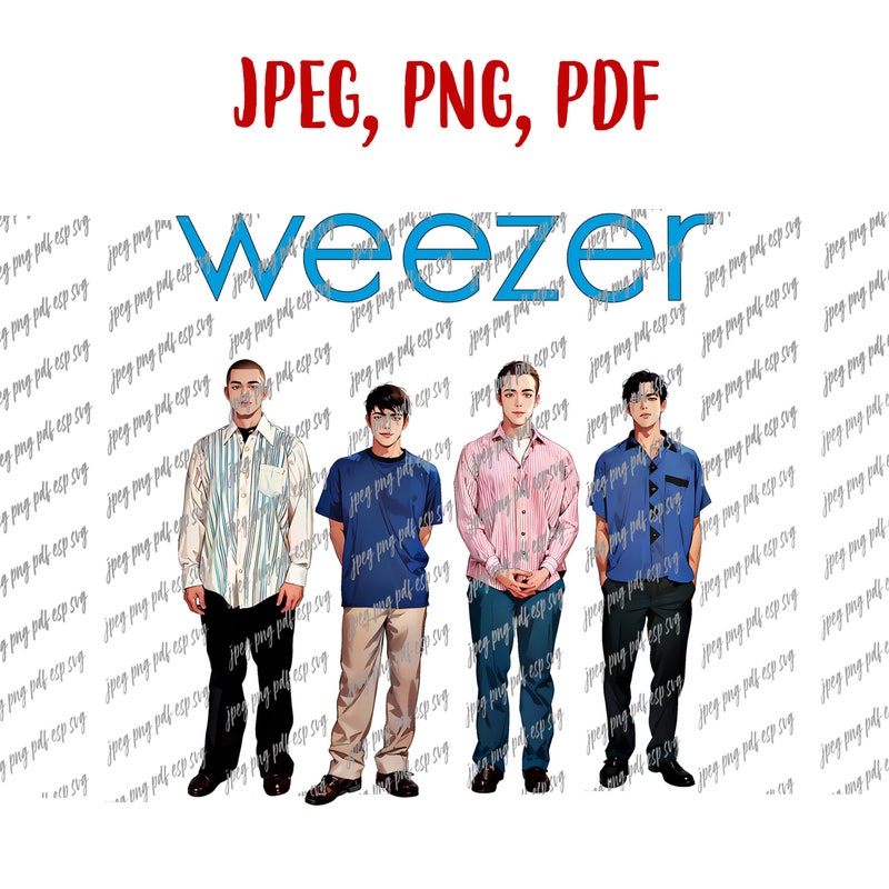 Weezer Blue Tshirt - Etsy