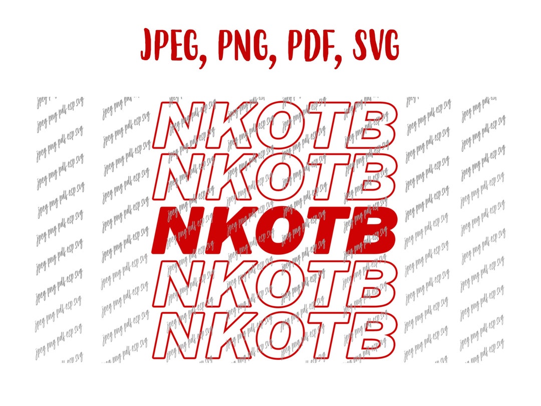 NKOTB New Kids on the Block Digital File Download Jpeg, Png, Pdf, Svg ...