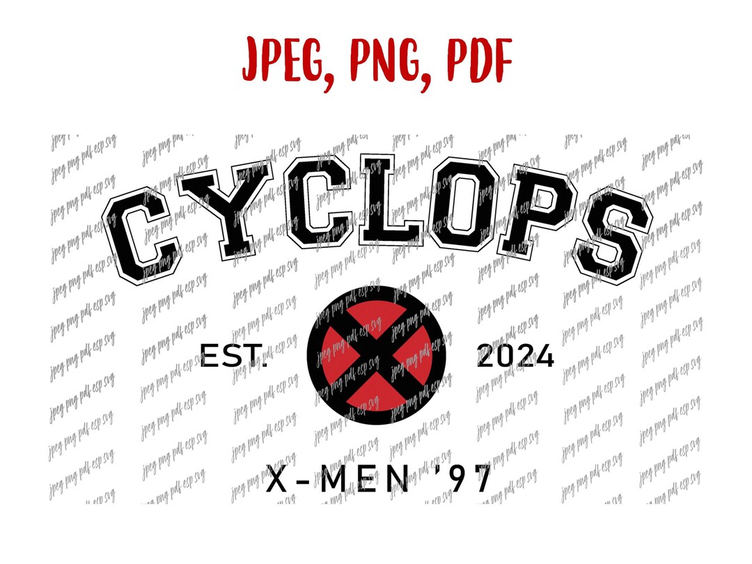 X Men PNG Cyclops X-men Digital File Download Pdf, Jpeg, Png - Etsy