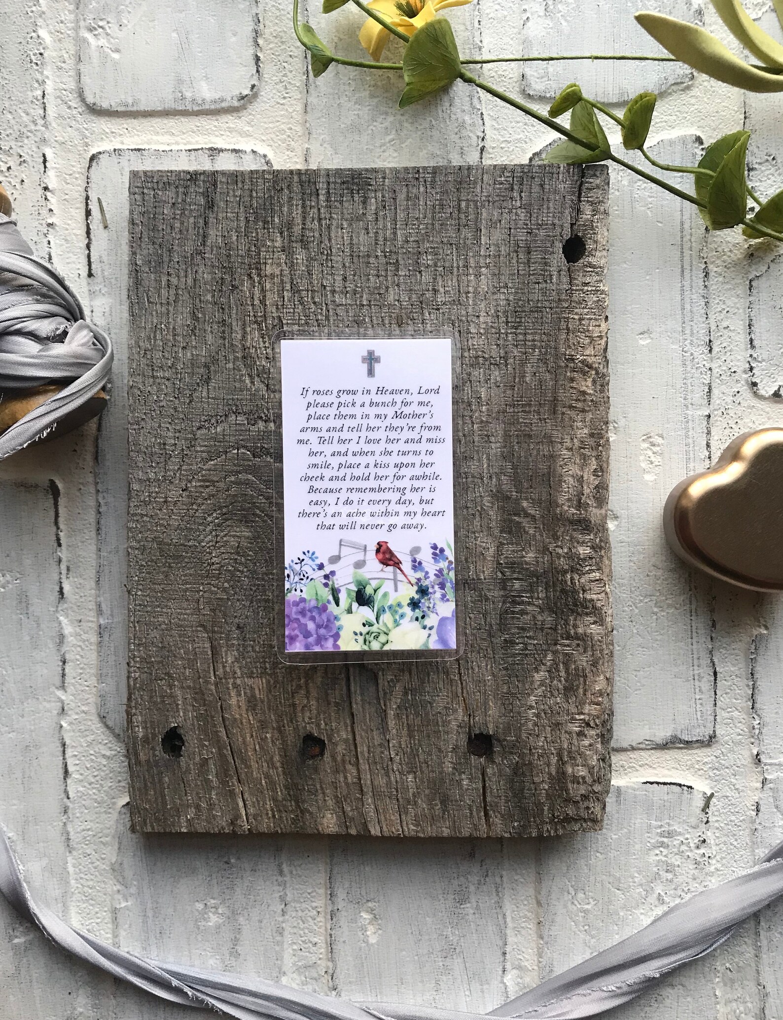 CUSTOM Laminated in Memory Memorial Wallet Cards | Etsy