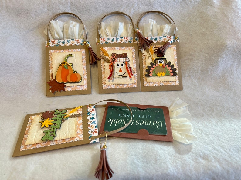 Happy Fall Scarecrow Pumpkin Gift Card Holders - Etsy