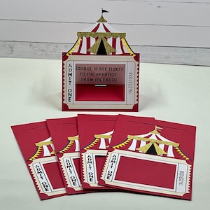 Circus Tent Big Top Treat Bag Gift Card - Etsy