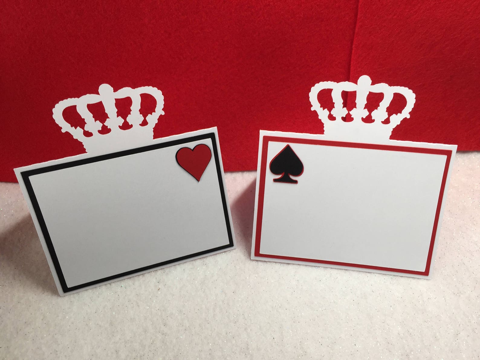 Casino Themed Place Card Escort Card Food Card - Etsy