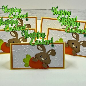 Bunny Carrot Happy Easter Treat Bag Toppers - Etsy