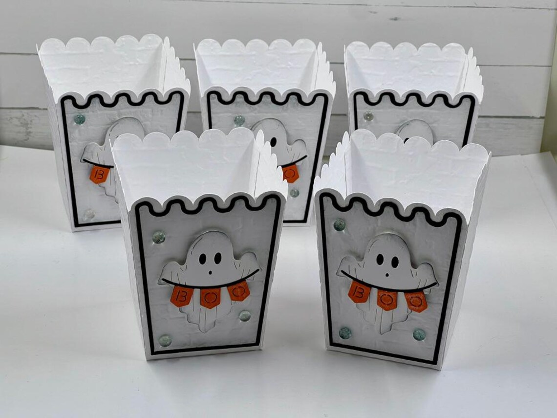 Halloween Ghost Popcorn Box Treat Boxes - Etsy