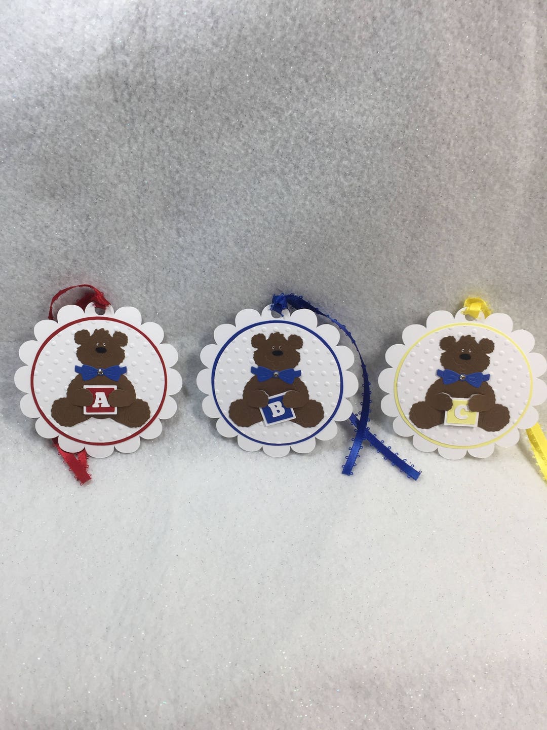 Teddy Bear ABC Red Yellow Blue Primary Color Teacher Library - Etsy