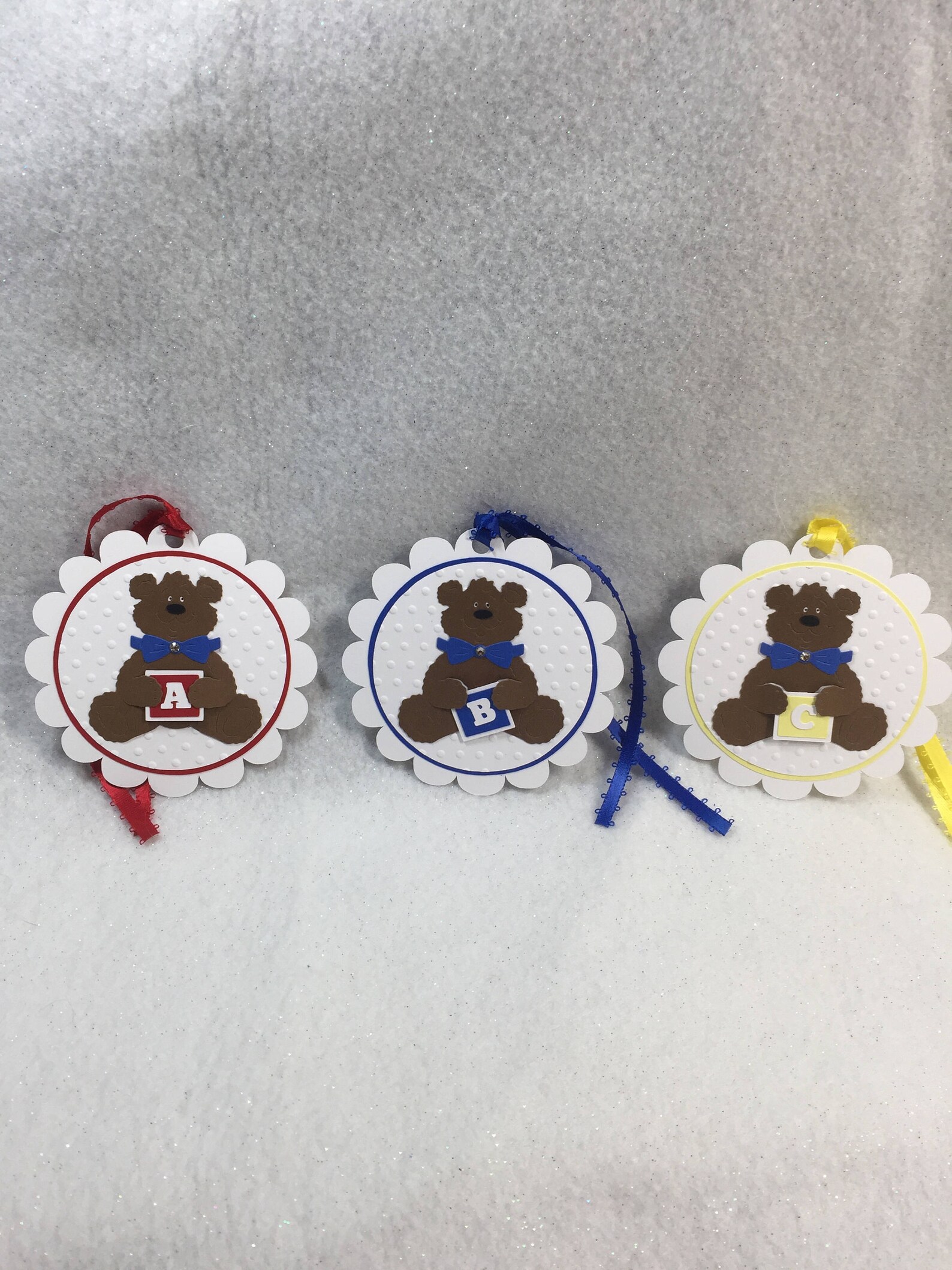 Teddy Bear ABC Red Yellow Blue Primary Color Teacher Library | Etsy