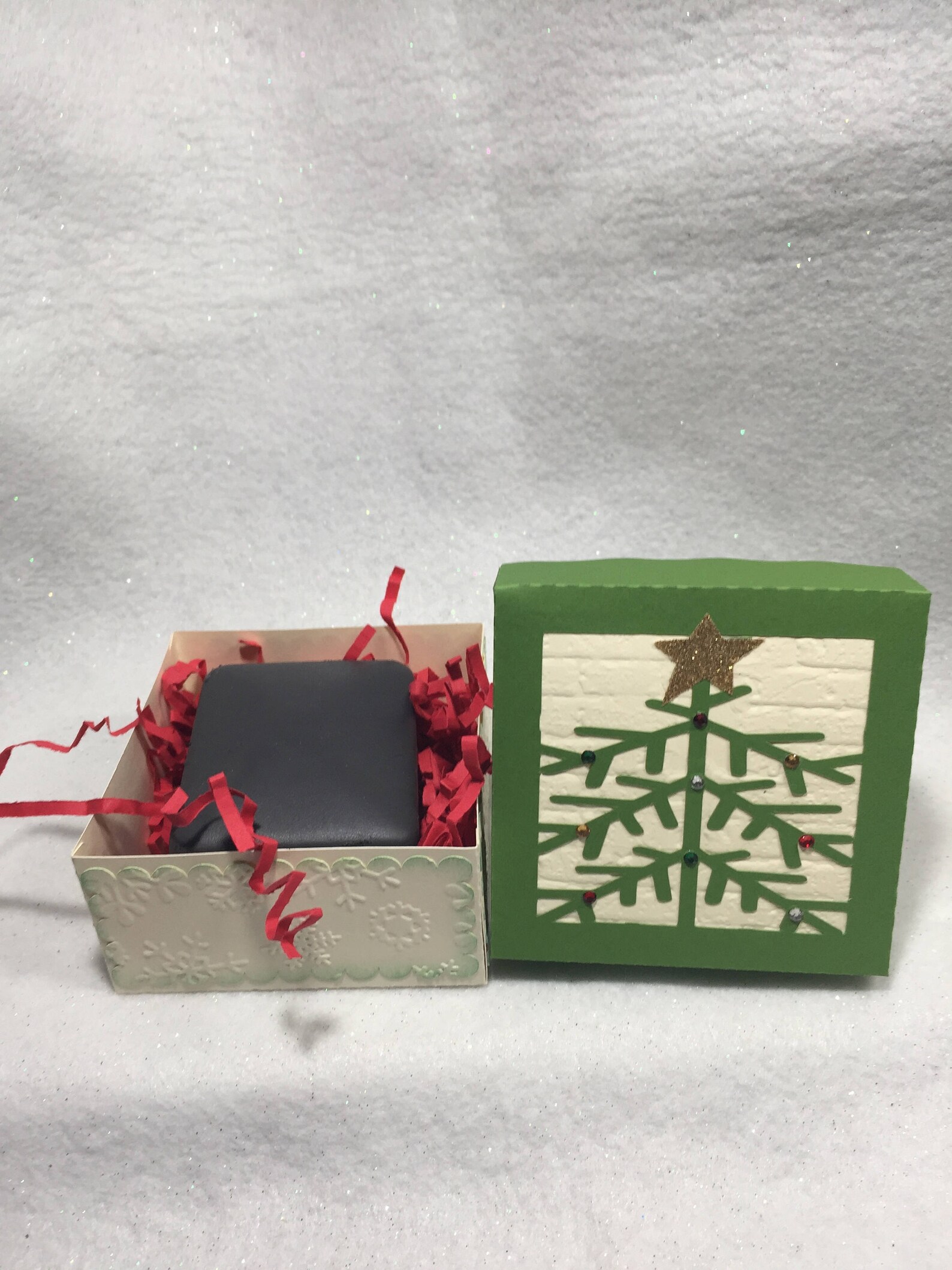 Christmas Holiday Gift Boxes With Lids Santa Reindeer Tree Elf - Etsy