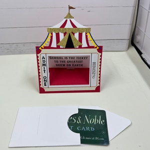 Circus Tent Big Top Treat Bag Gift Card - Etsy