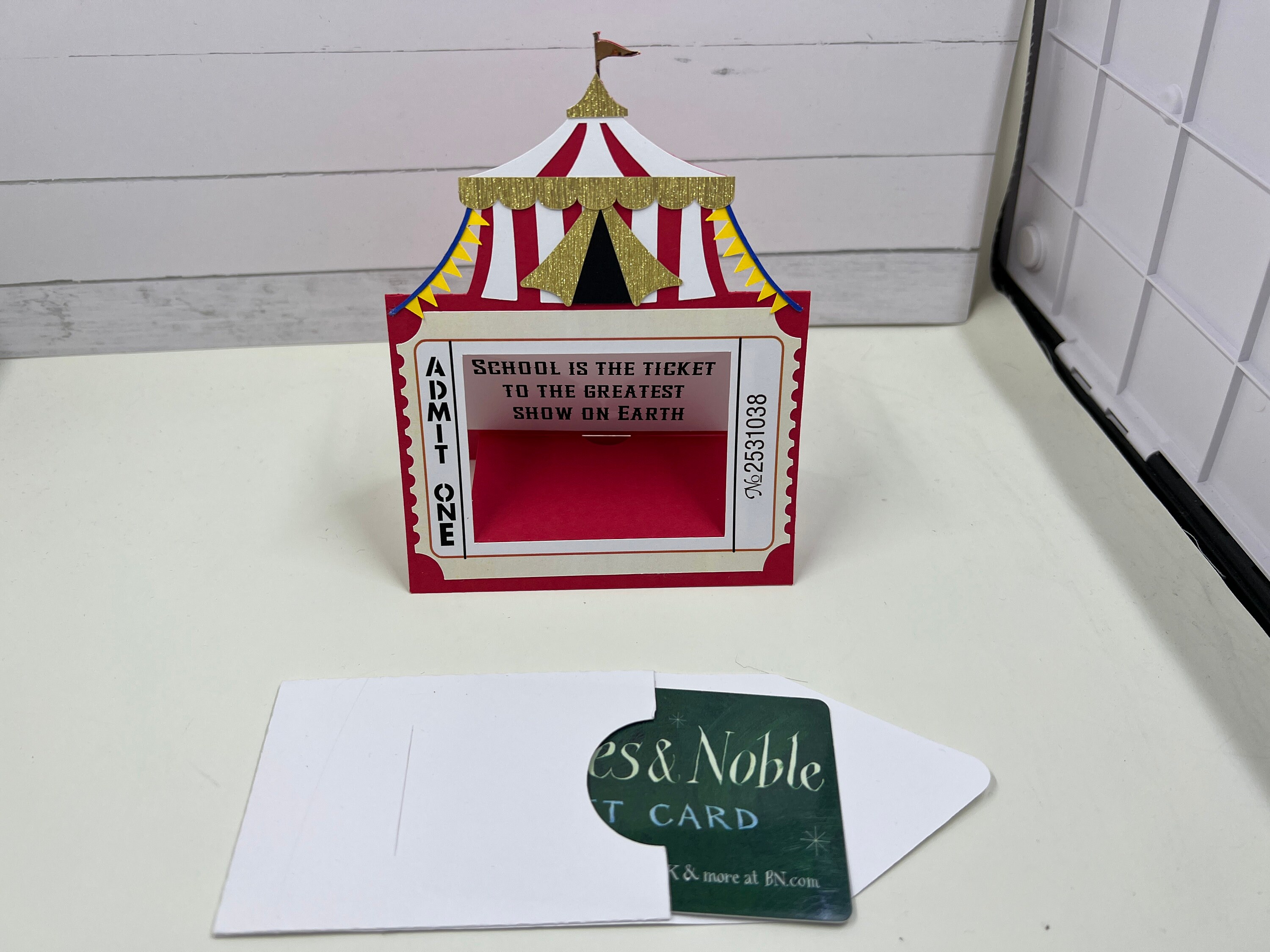 Circus Tent Big Top Treat Bag Gift Card - Etsy