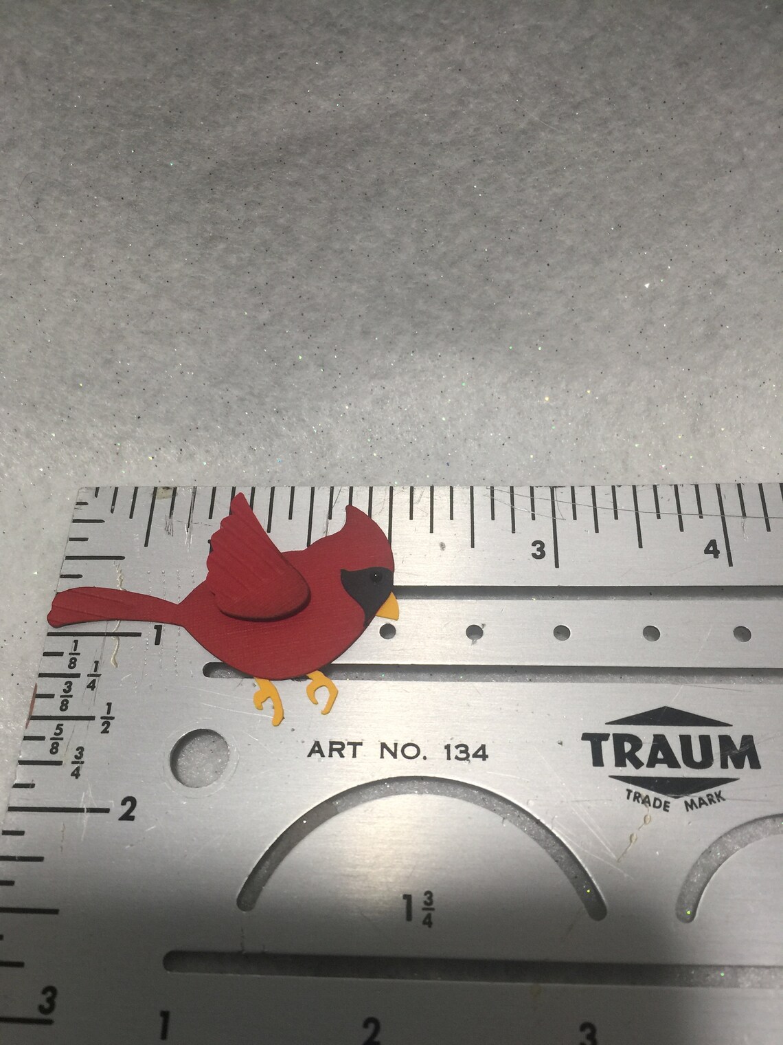 Cardinal Paper Pieced Scrapbook DIY Embellishments | Etsy