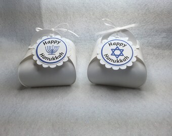 Hanukkah Gift Boxes Menorah Star of David Dreidels Set of 6 - Etsy