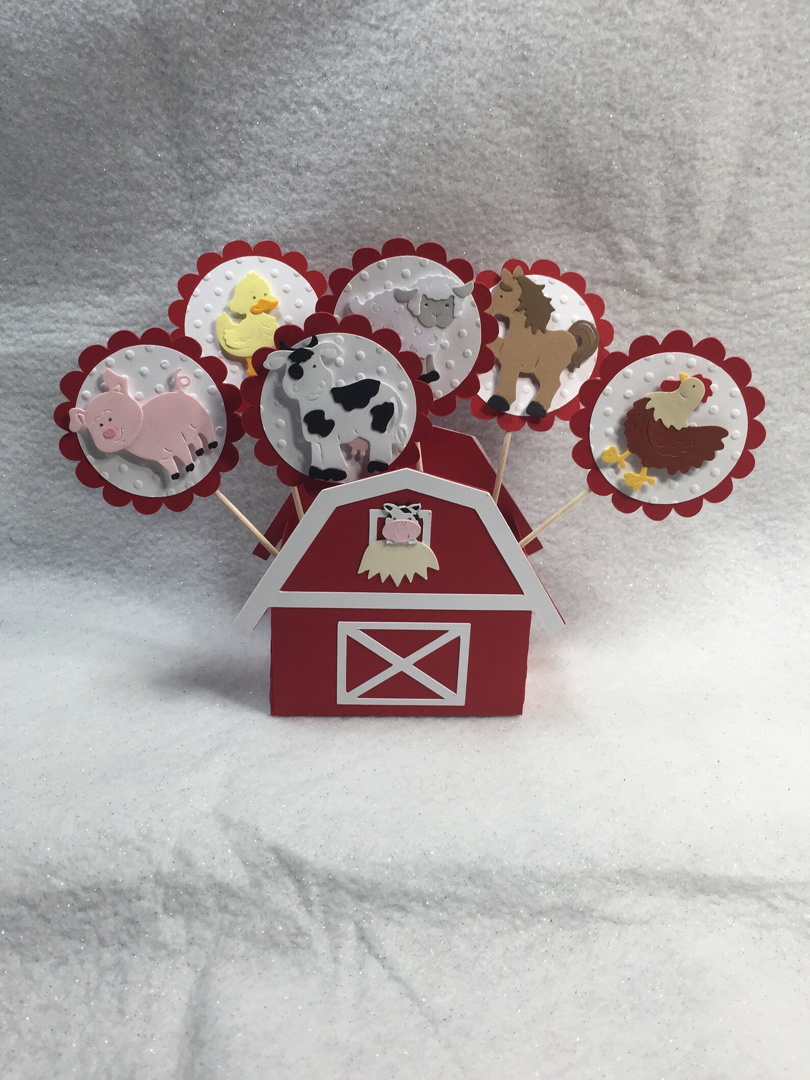 Farm Animal Pig Cow Chicken Duck Horse Sheep Barn Happy - Etsy