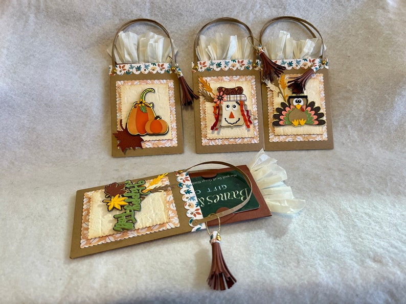 Happy Fall Scarecrow Pumpkin Gift Card Holders - Etsy