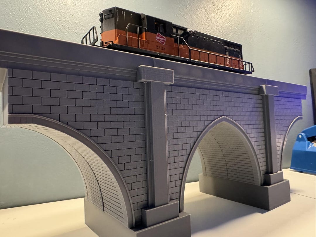 O-scale Double-arch Stone Viaduct Bridge – Semi-assembled (kit) - Etsy
