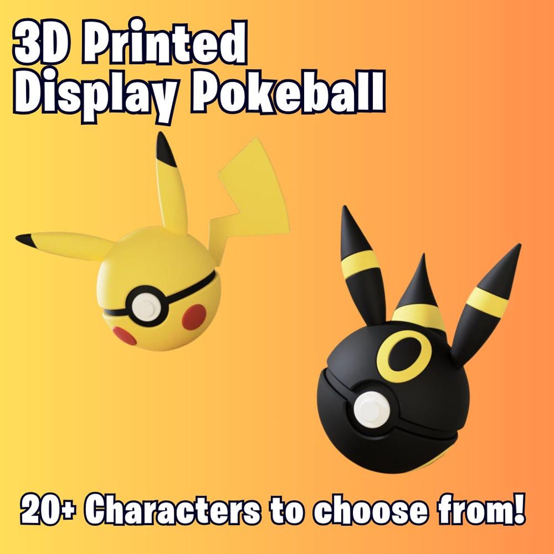 3D Printed Unique Pokémon-inspired Collectible 3D Printed Display ...